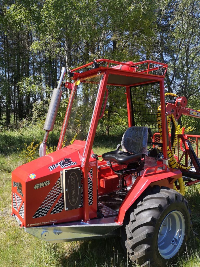 Kranman Bison 6000 Rückezug Rückeanhänger Prozessor Forstkran – SB ...