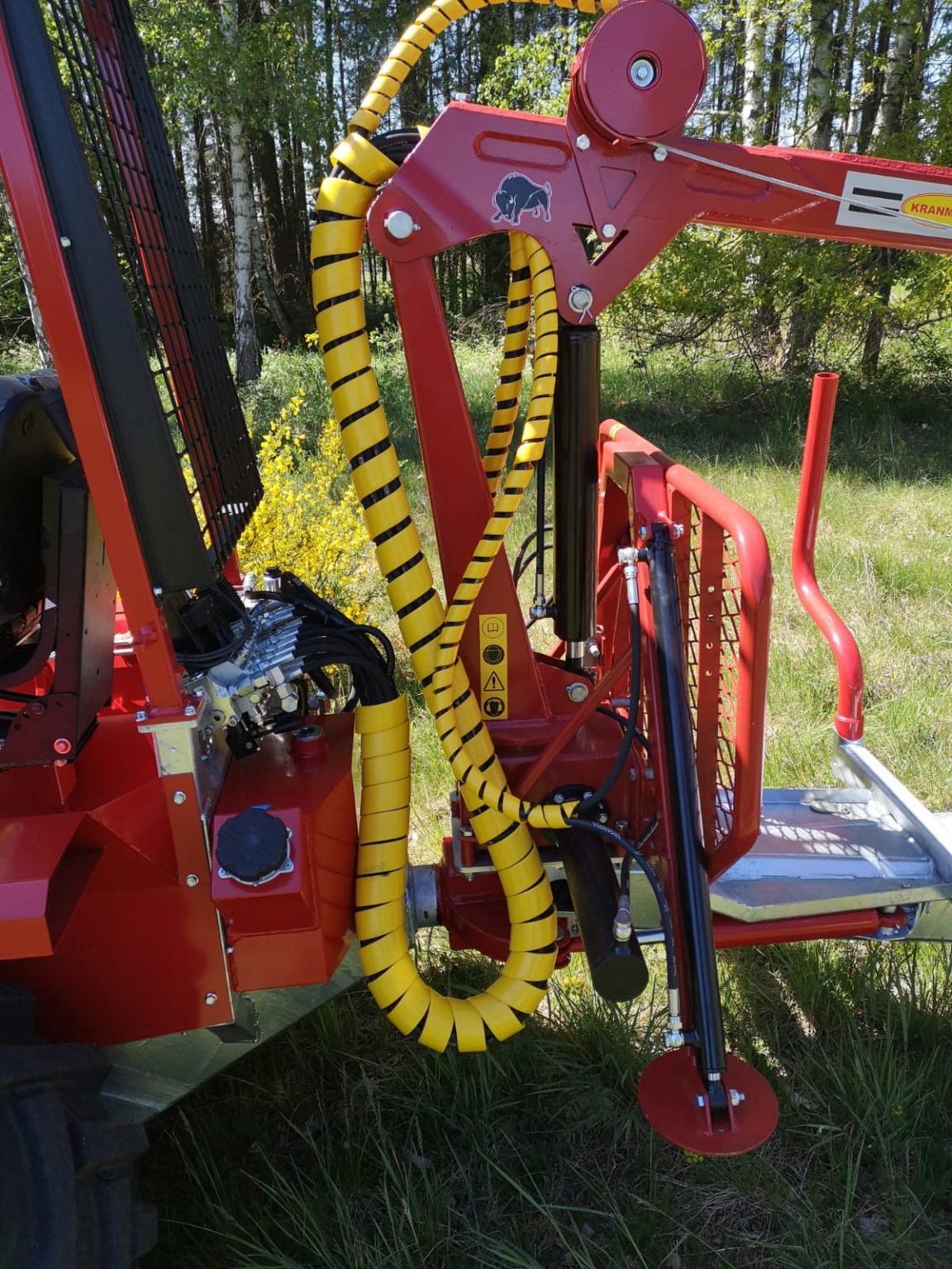 Kranman Bison 6000 Rückezug Rückeanhänger Prozessor Forstkran – SB ...