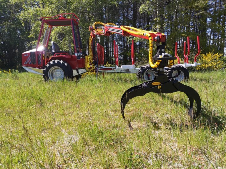 Kranman Bison 6000 Rückezug Rückeanhänger Prozessor Forstkran – SB ...