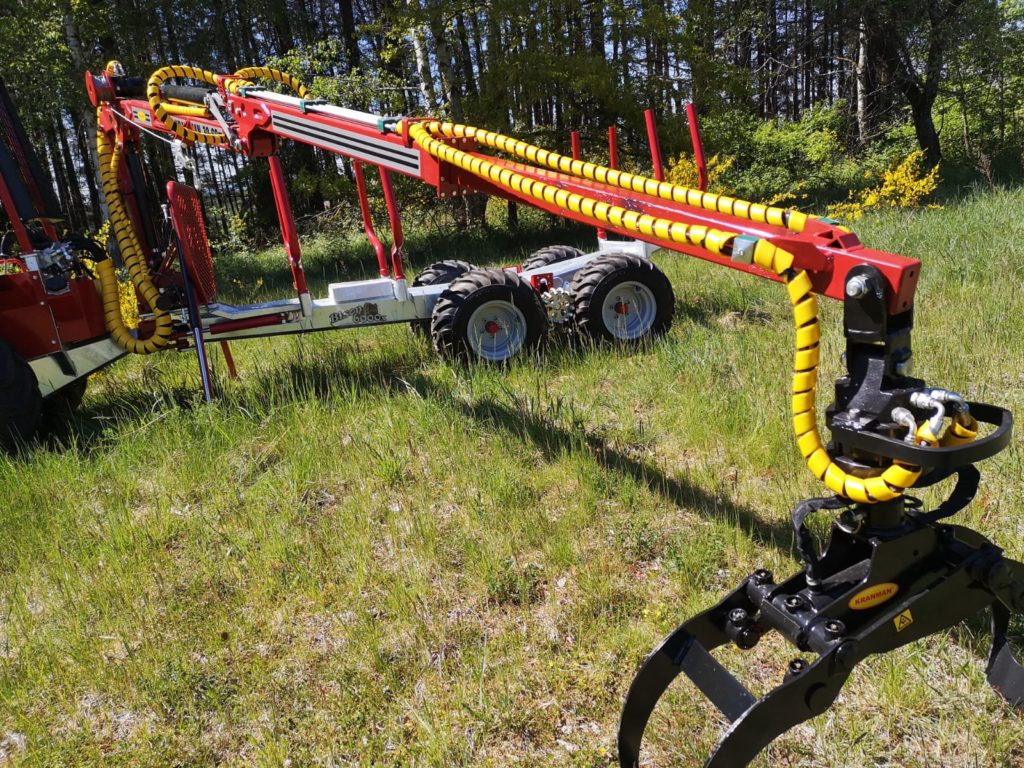 Kranman Bison 6000 Rückezug Rückeanhänger Prozessor Forstkran – SB ...