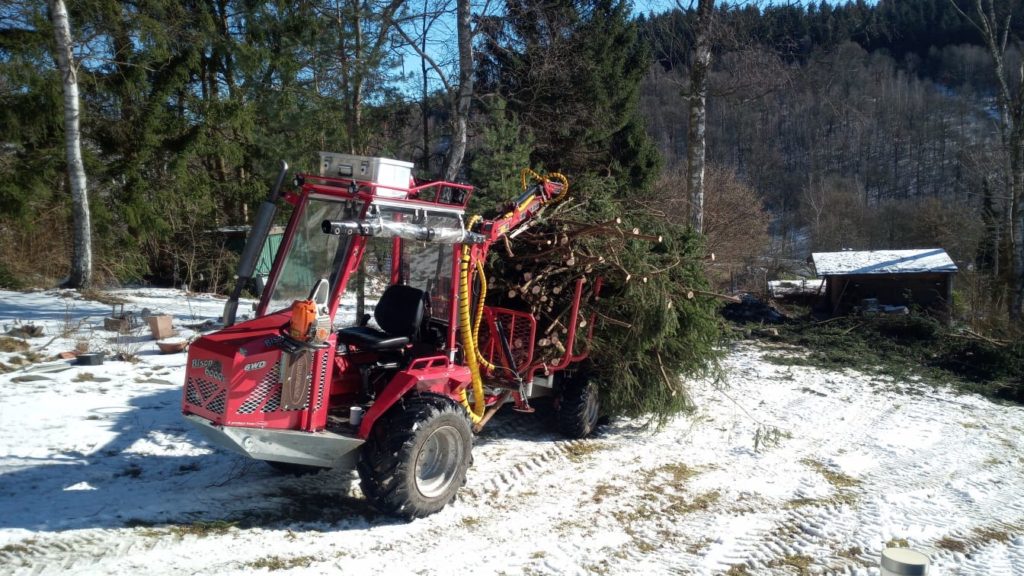 Kranman Bison 6000 Rückezug Rückeanhänger Prozessor Forstkran – SB ...