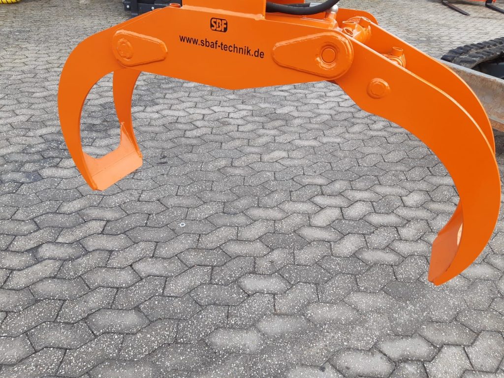 KTS KG180 Greifer 3 to Rotator MS03 Pendelgelenk Zange SBF Bagger – SB ...