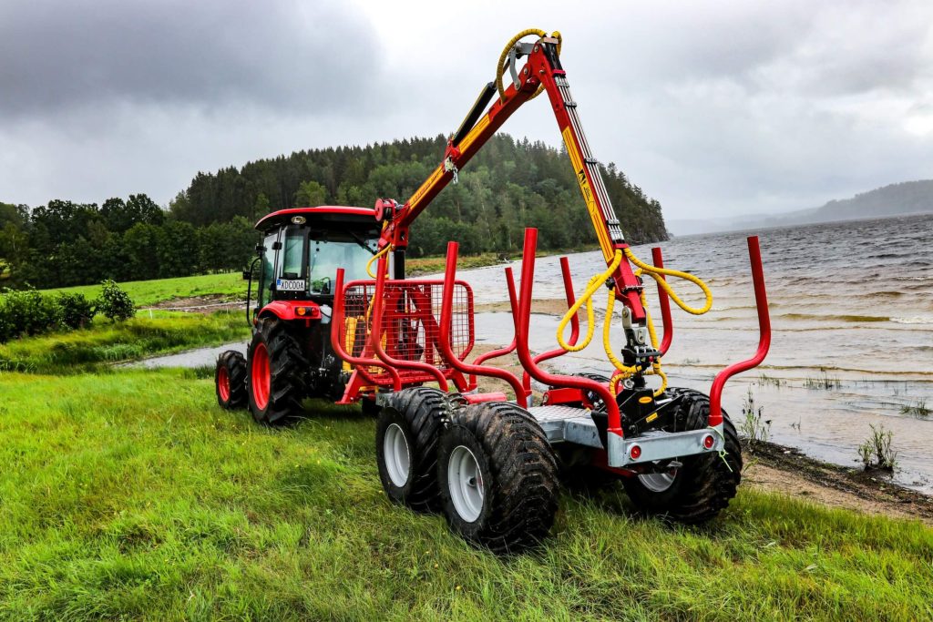 Kranman Rückewagen T5000, Radantrieb, hydr.Bremse, Forstkran 4.60 - SB ...